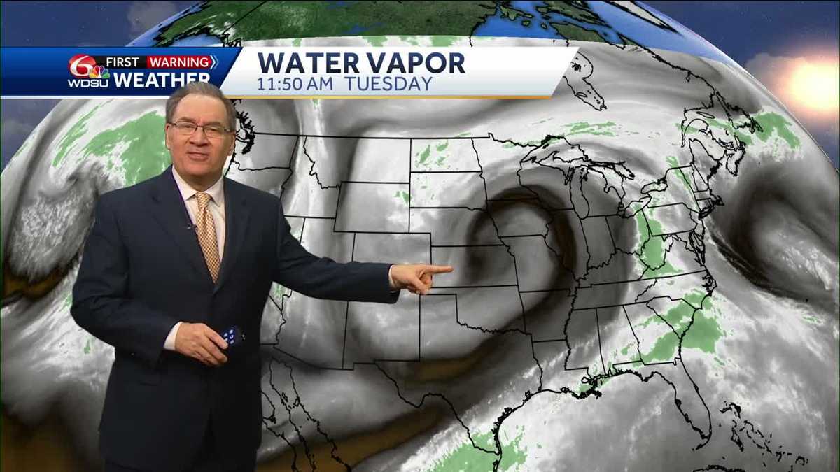 A strong cold front moves in Wednesday