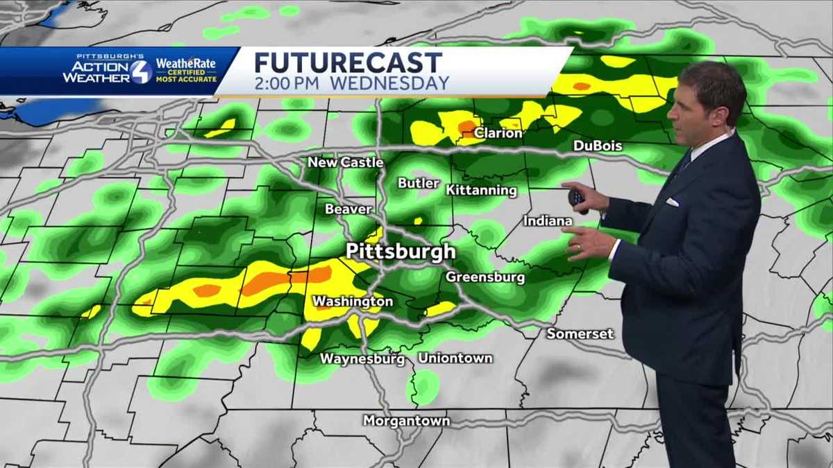 Pittsburgh weather: Windy with scattered showers