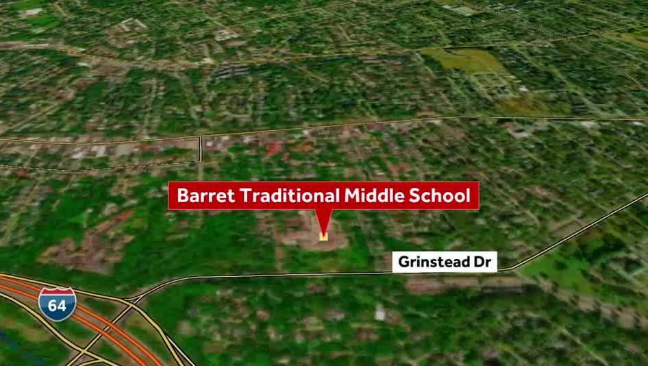 Barret Middle School teacher struck by vehicle during class outside