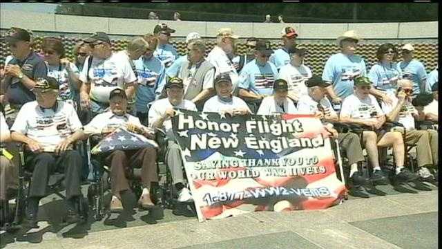 'Honor Flight' brings local veterans to see WWII memorial