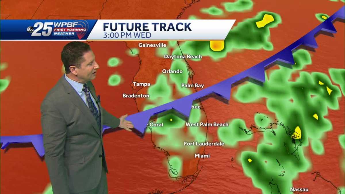 A weak cold front, and more rain