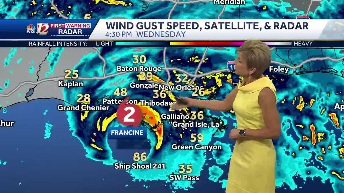WATCH: Francine makes landfall