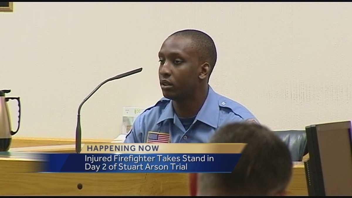 Firefighter gives emotional testimony during arson trial