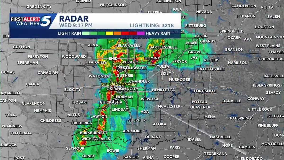 WATCH LIVE: Storms bring risk of tornadoes, hail to Oklahoma