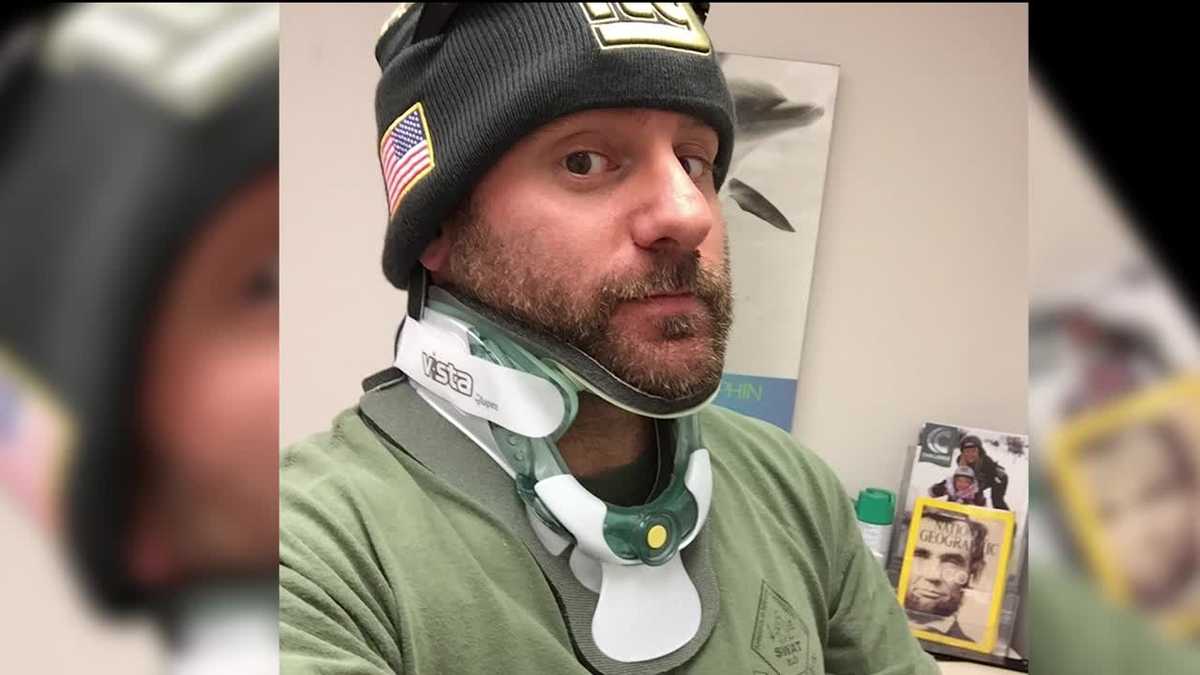 Video: Community rallies around injured police officer