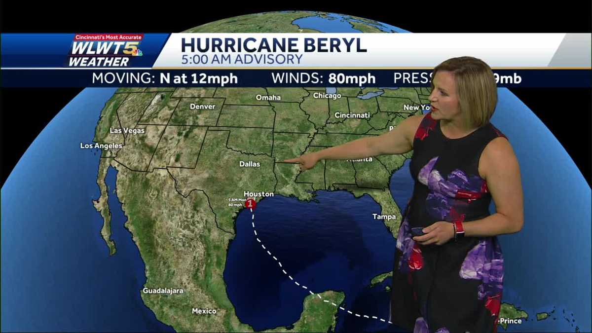 Beryl Impacts Our Area Tomorrow