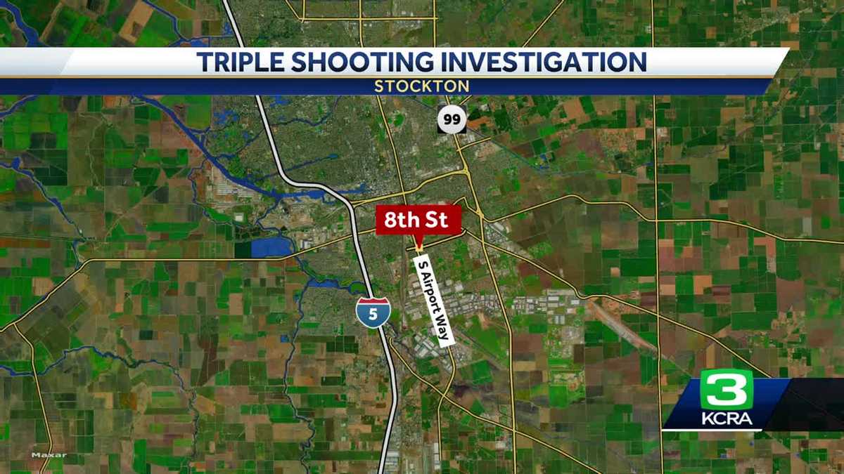 3 hospitalized after shooting in Stockton