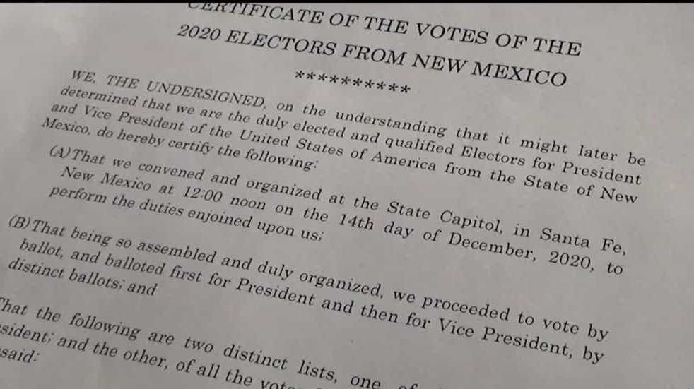 New Mexico investigates 'fake electors' in 2020 election