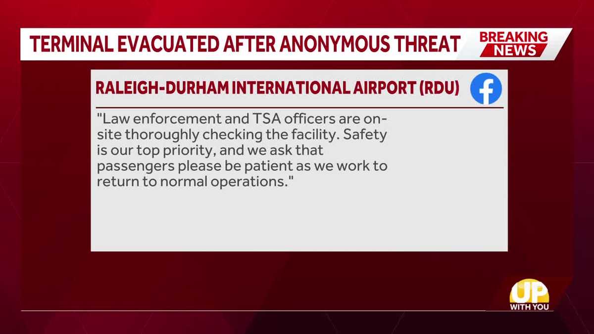 RDU Terminal Evacuated after Threat