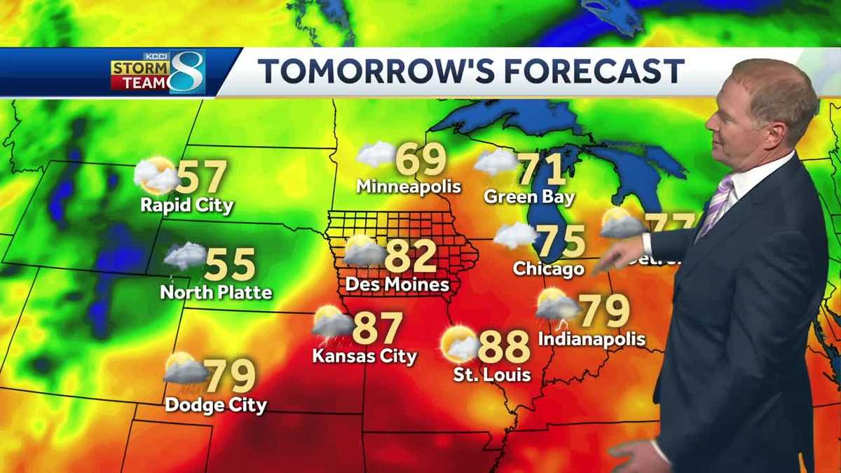 Videocast: Warm evening weather followed by rain