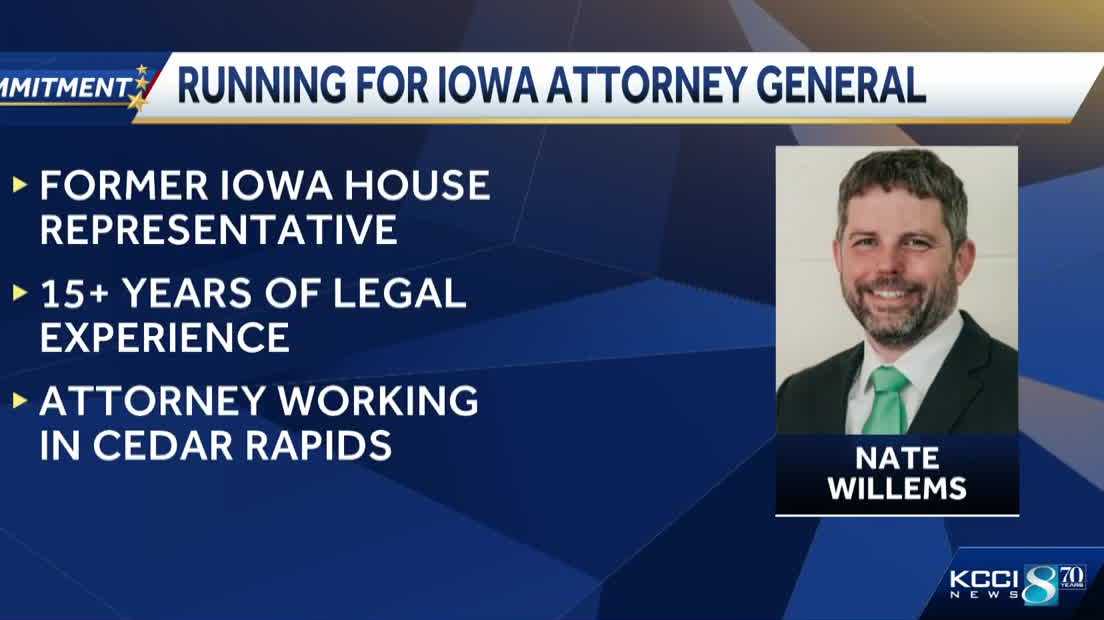 Democrat Nate Willems announces campaign for Iowa attorney general