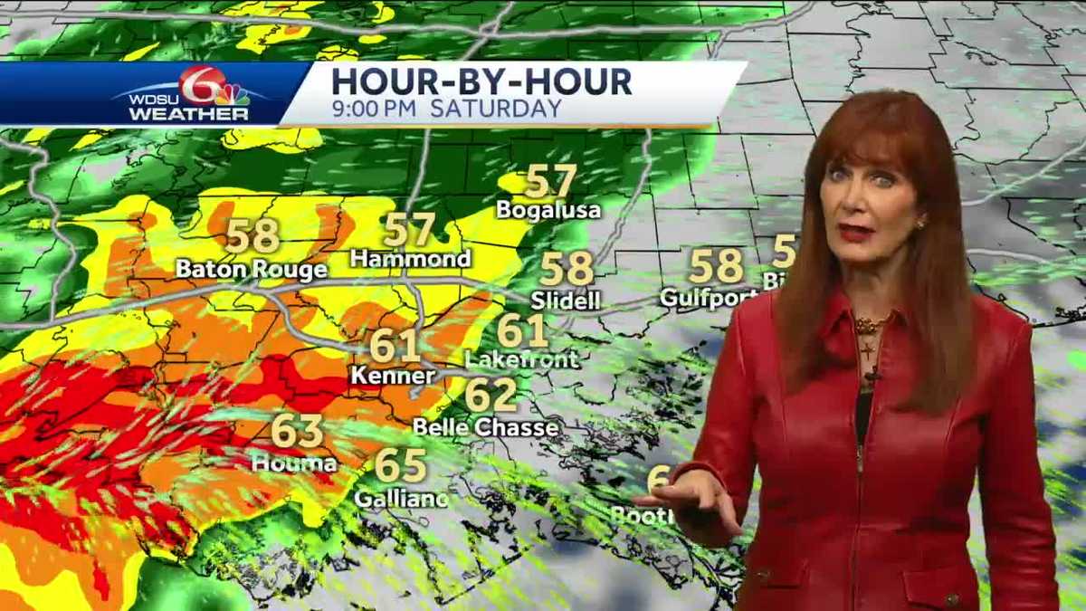 Expect rain Saturday night
