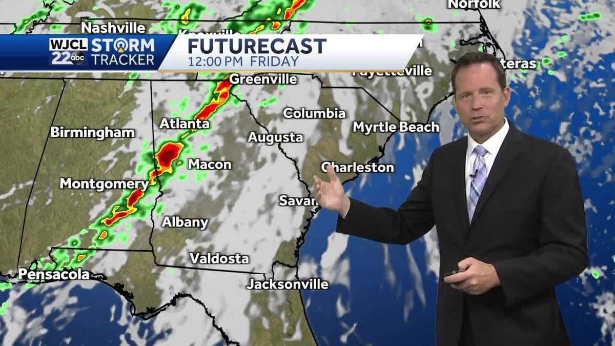 Savannah: Impact Weather Day Friday, timing out severe storms