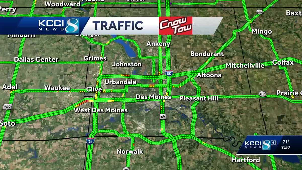 Iowa traffic: Commute times looking normal as rush hour starts