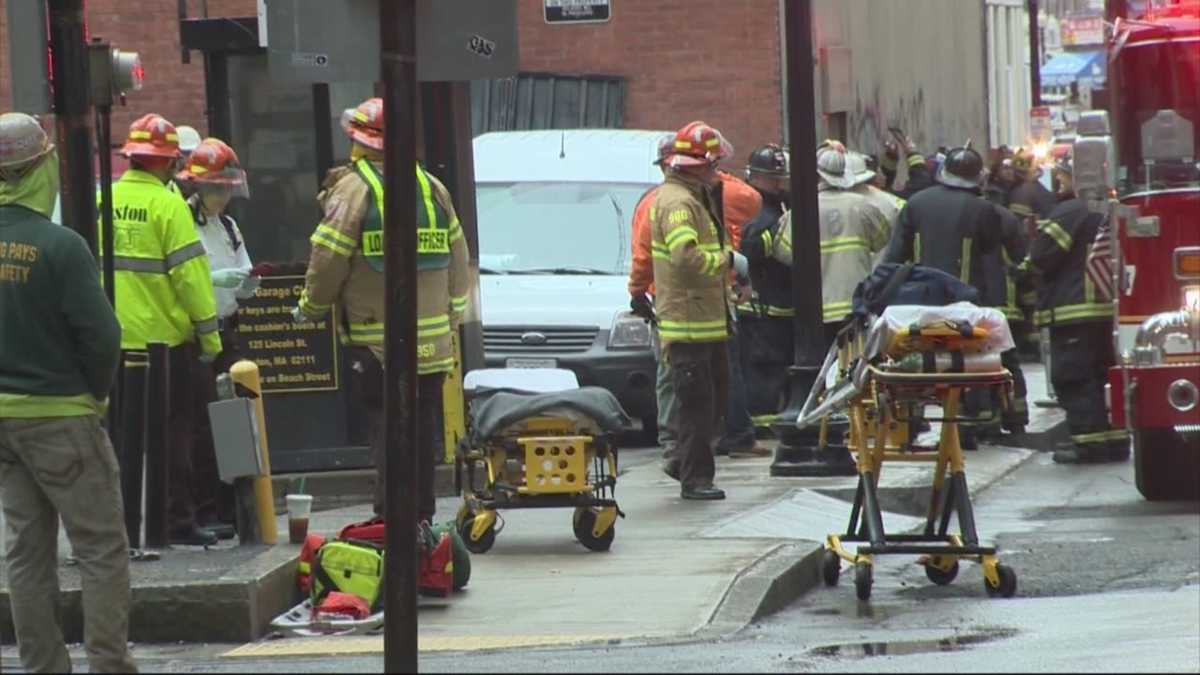 7 floors partially collapse in Boston building