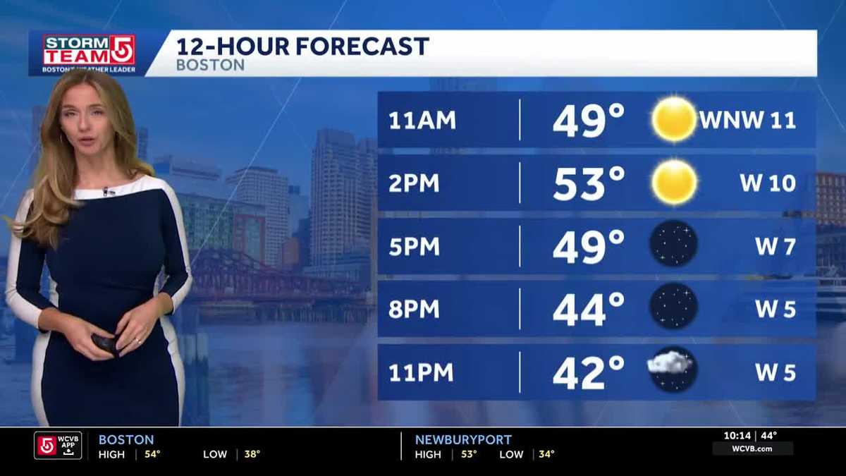 Video: Sunny, chilly Sunday