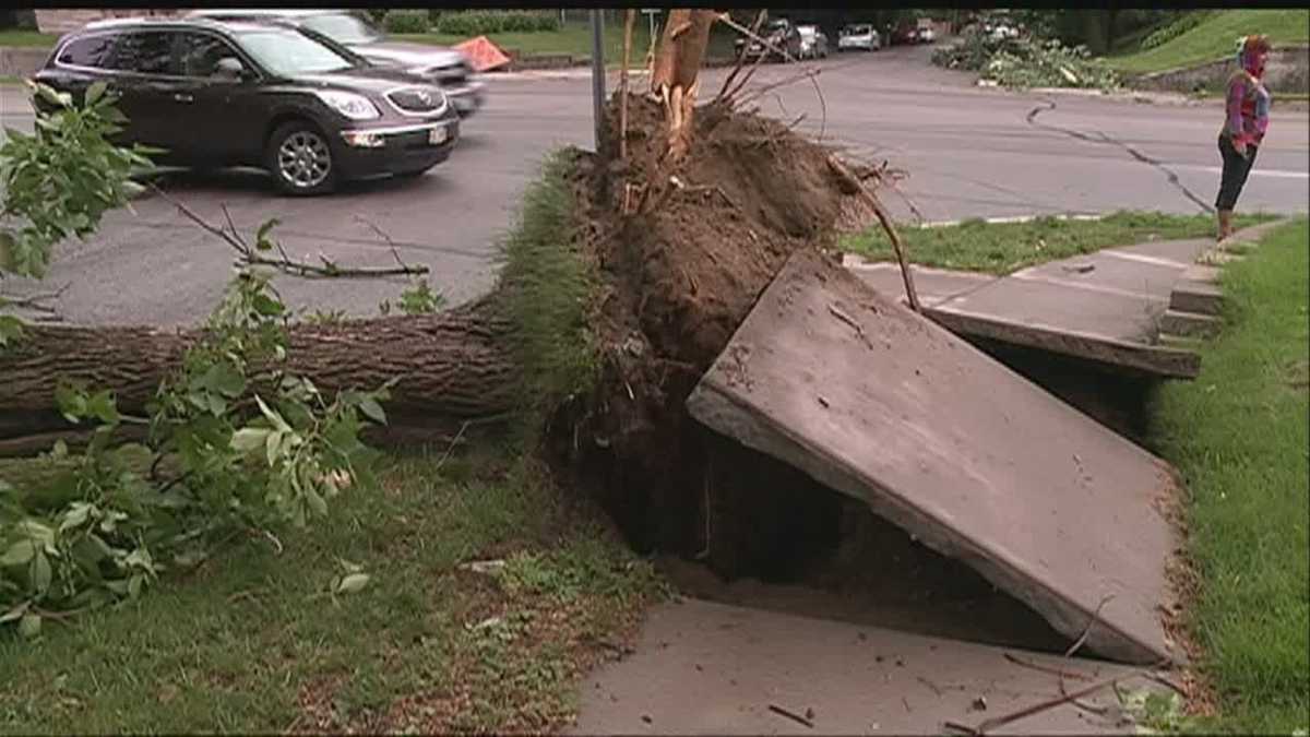 Field Club neighborhood thumped by storm