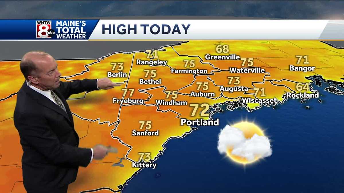 Breaks of sun and warmer temperatures today