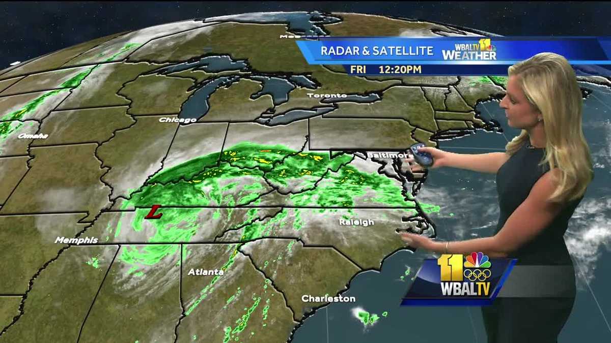 Remnants of Harvey approach Maryland