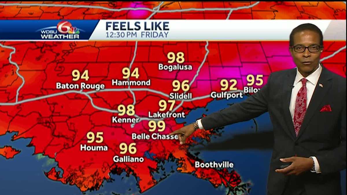 A hot and humid Friday