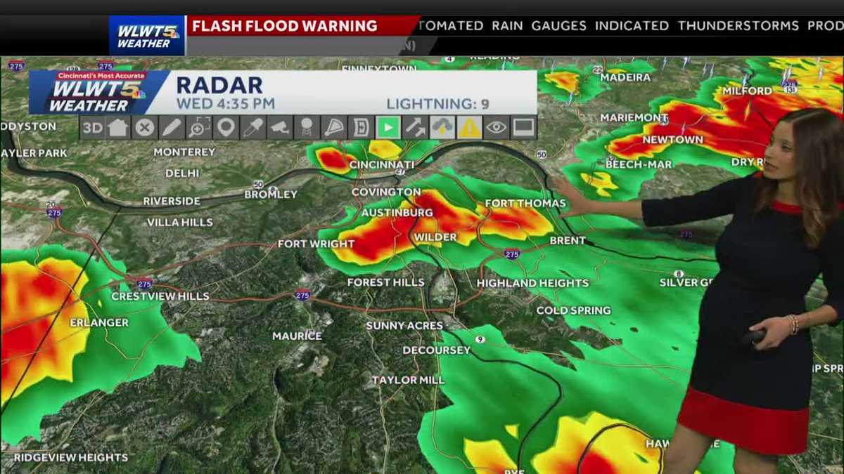 Heavy rain for Cincinnati Wednesday afternoon