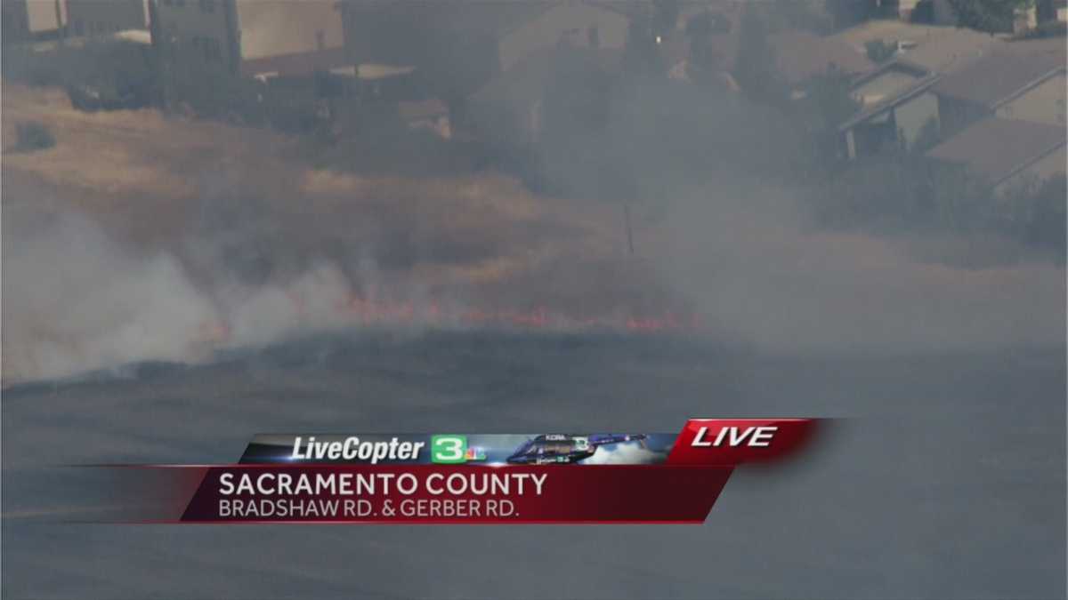 Fire near Bradshaw Road threatens structures