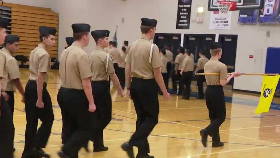 PLCS Navy JROTC cadets show off skills during inspection