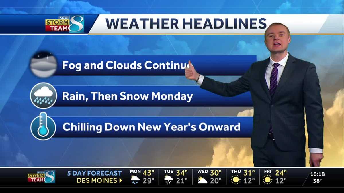 Des Moines Weather: Fog and clouds continue