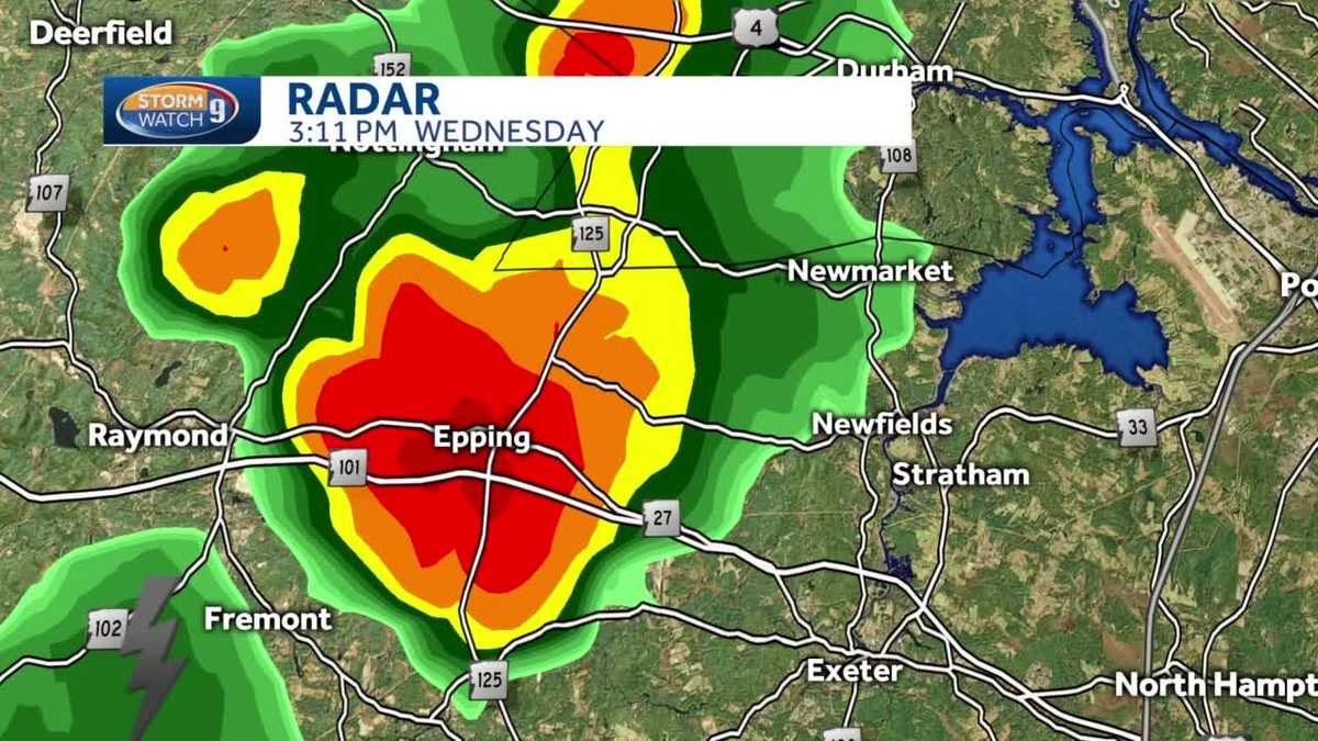 Severe thunderstorms move through NH