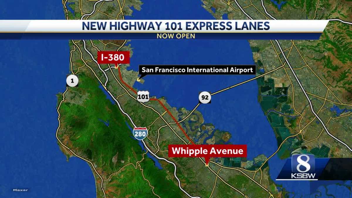 New Highway 101 express lanes now open