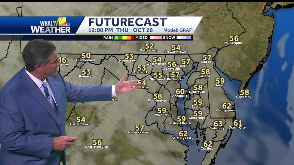 Chilly tonight, ☁ clouds move in Thursday