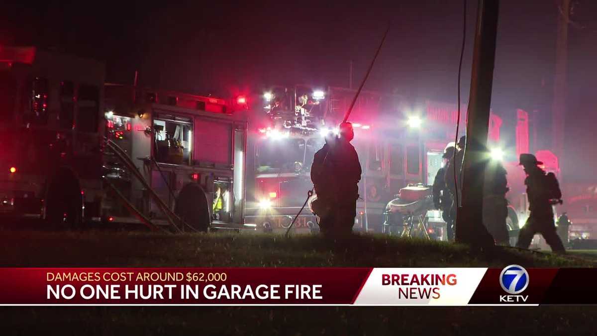 Omaha garage fire causes $62,000 in damages