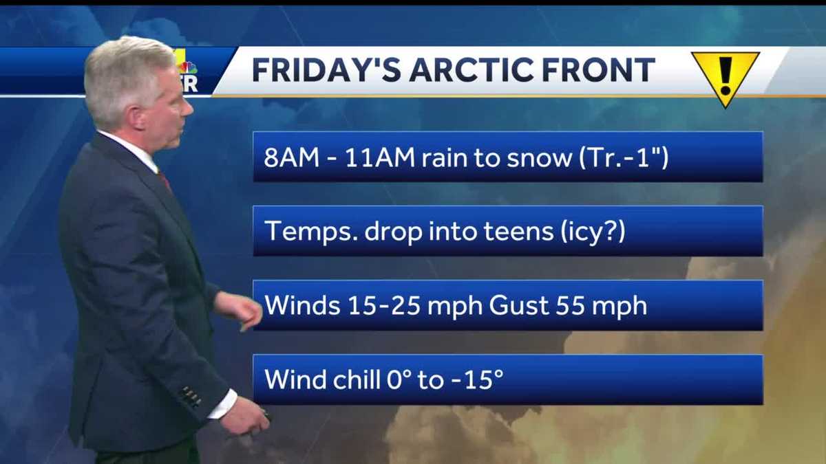 Some snow Friday morning, then bitterly cold