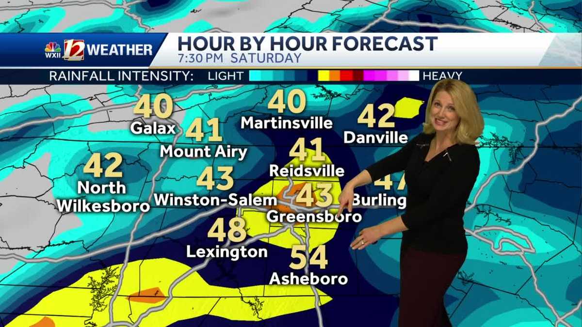 WATCH: Michelle Kennedy's Triad Rain and Mountain Snow Forecast!