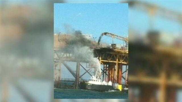 Fire out at Gulf oil platform; 11 hurt, 2 missing