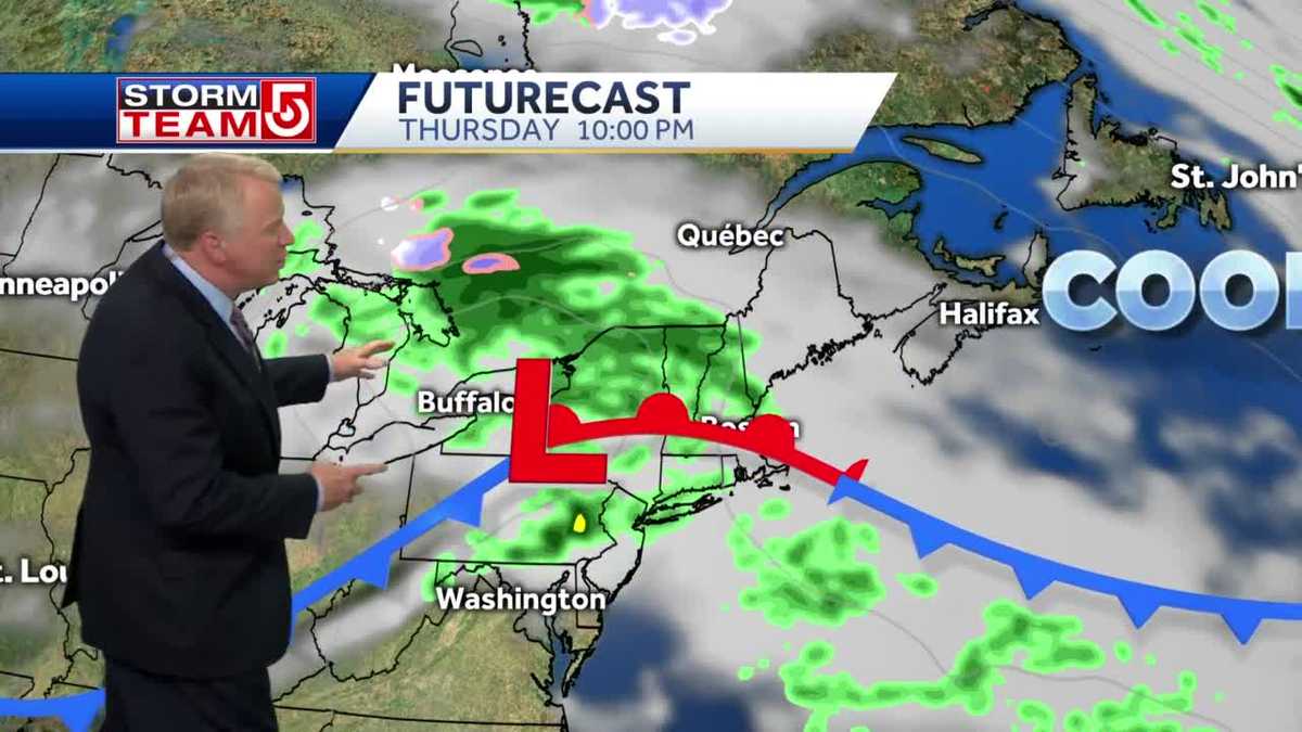 Video: Temperature dropping before more rain moves in