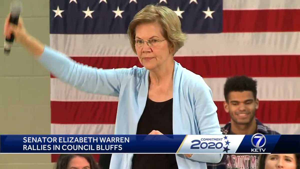 Elizabeth Warren makes 96th stop in Iowa with Council Bluffs town hall