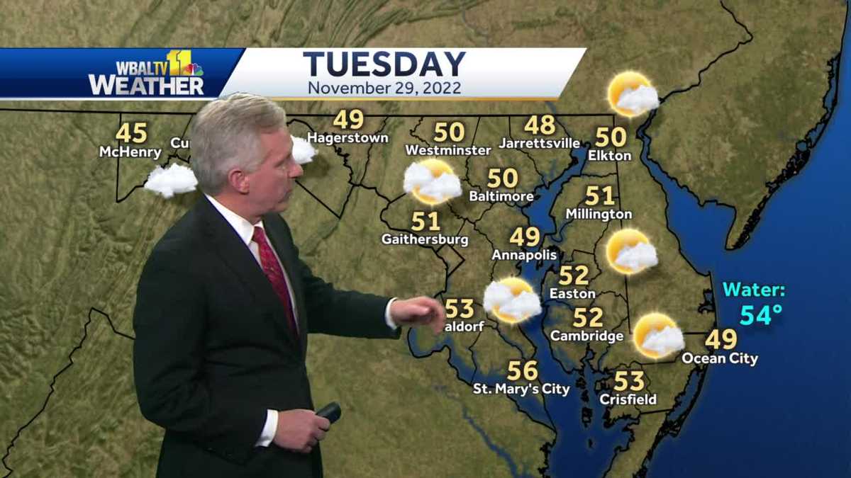 Typical November day in Maryland Tuesday