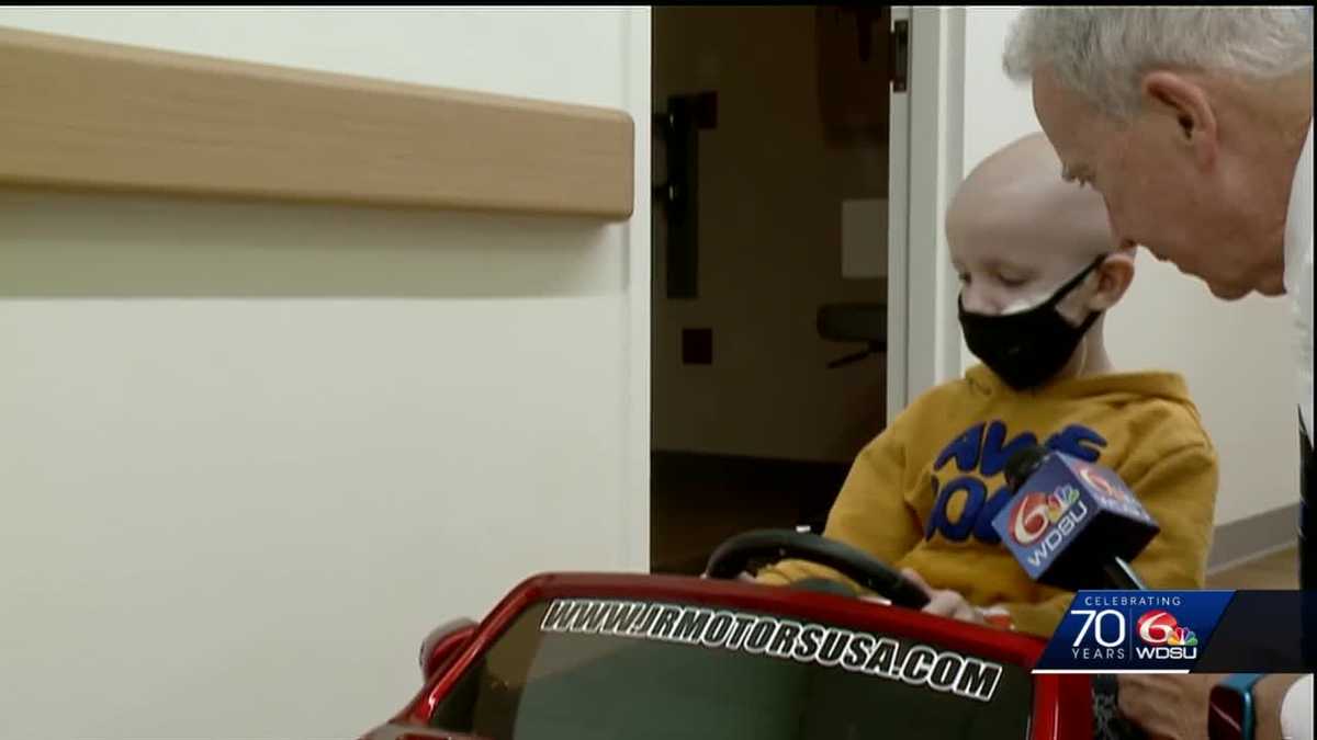 Motorized cars in hospitals bring smiles to sick children