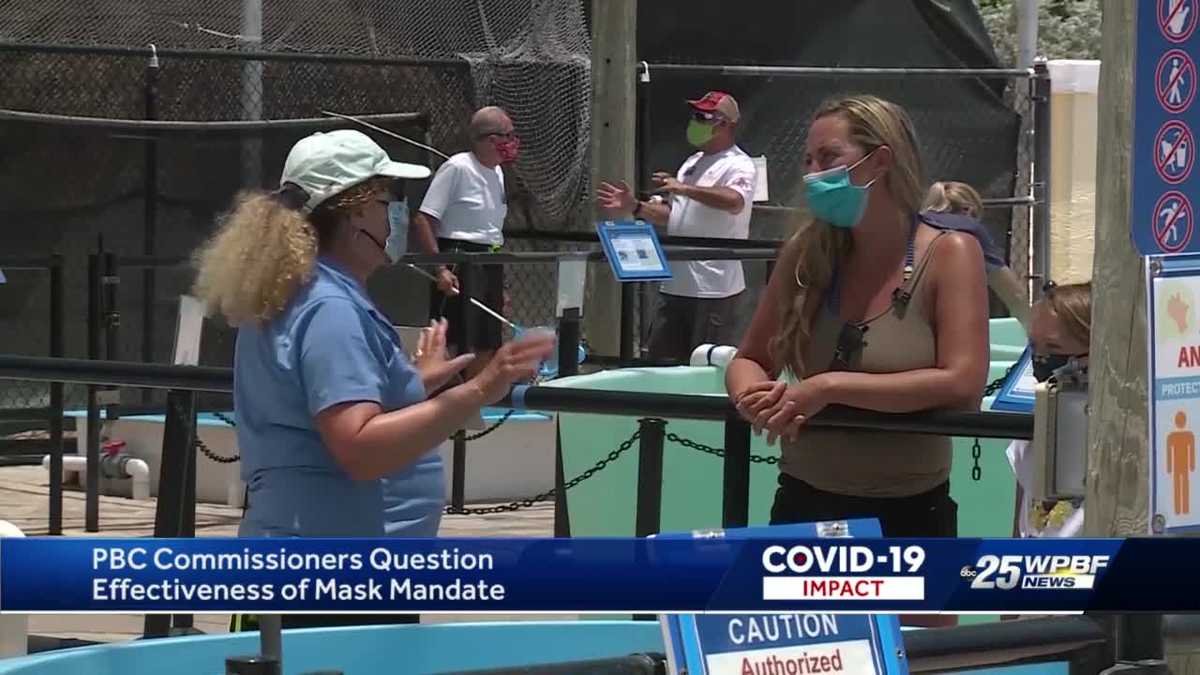 Palm Beach County commissioners discuss mask mandate
