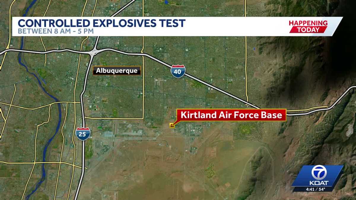 Sandia Labs to conduct controlled explosives test on Tuesday