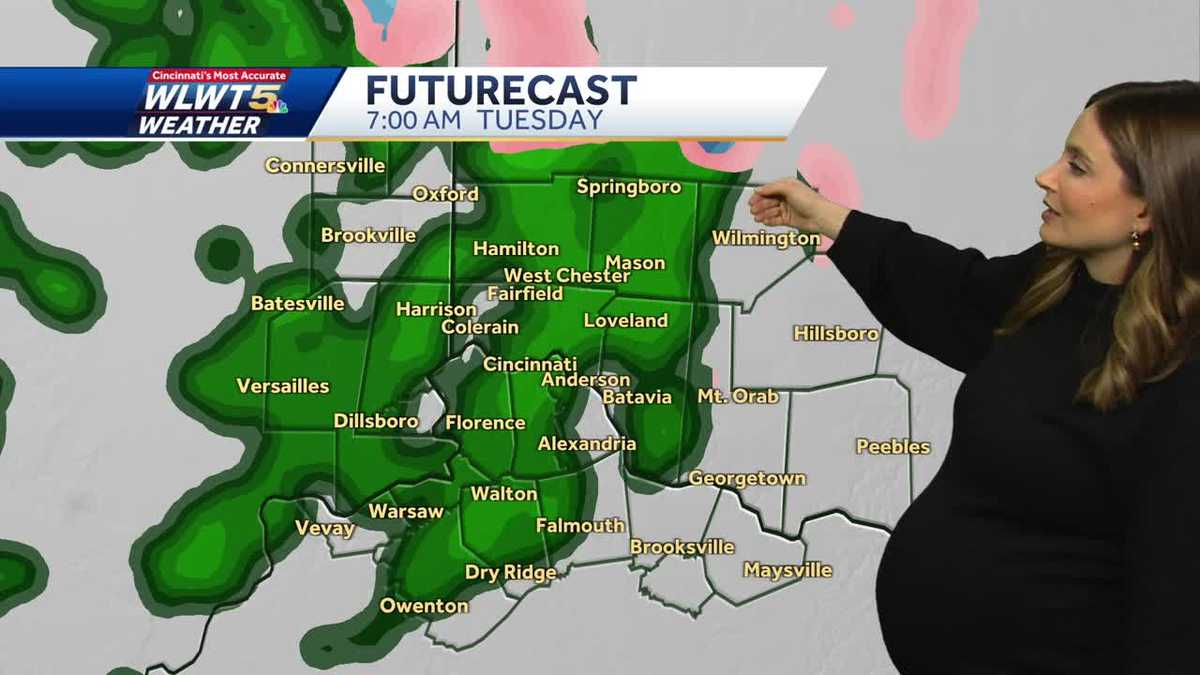 Rain returns for Tuesday morning