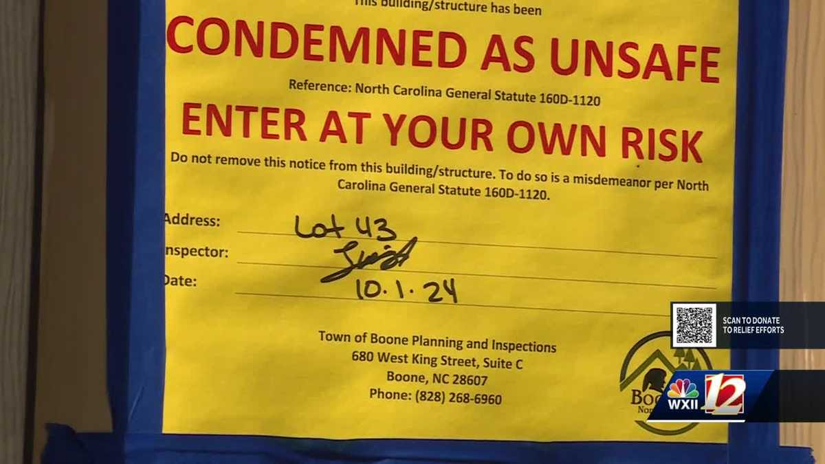 Trailer homes flooded in Boone deemed condemned by FEMA