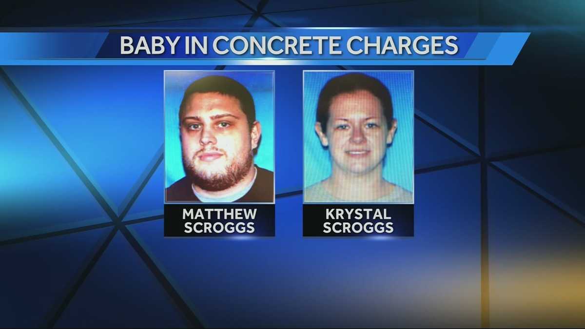 Couple charged with murder after baby found in concrete