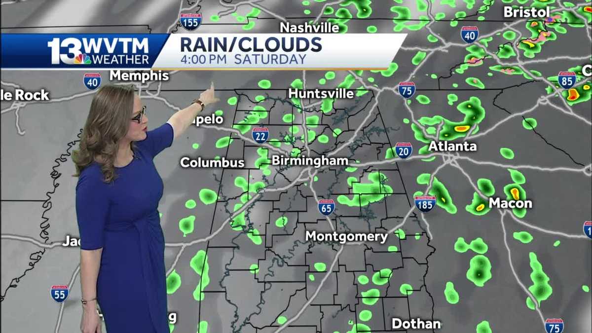 Cloudy with areas of drizzle on Saturday