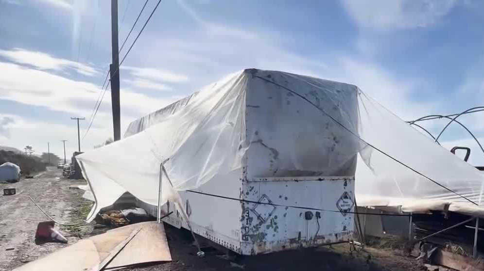 Tornado-like event causes damage at Flip Flop Farms in Pescadero