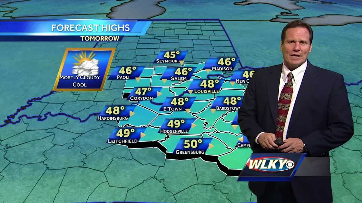 Chilly Tuesday night forecast