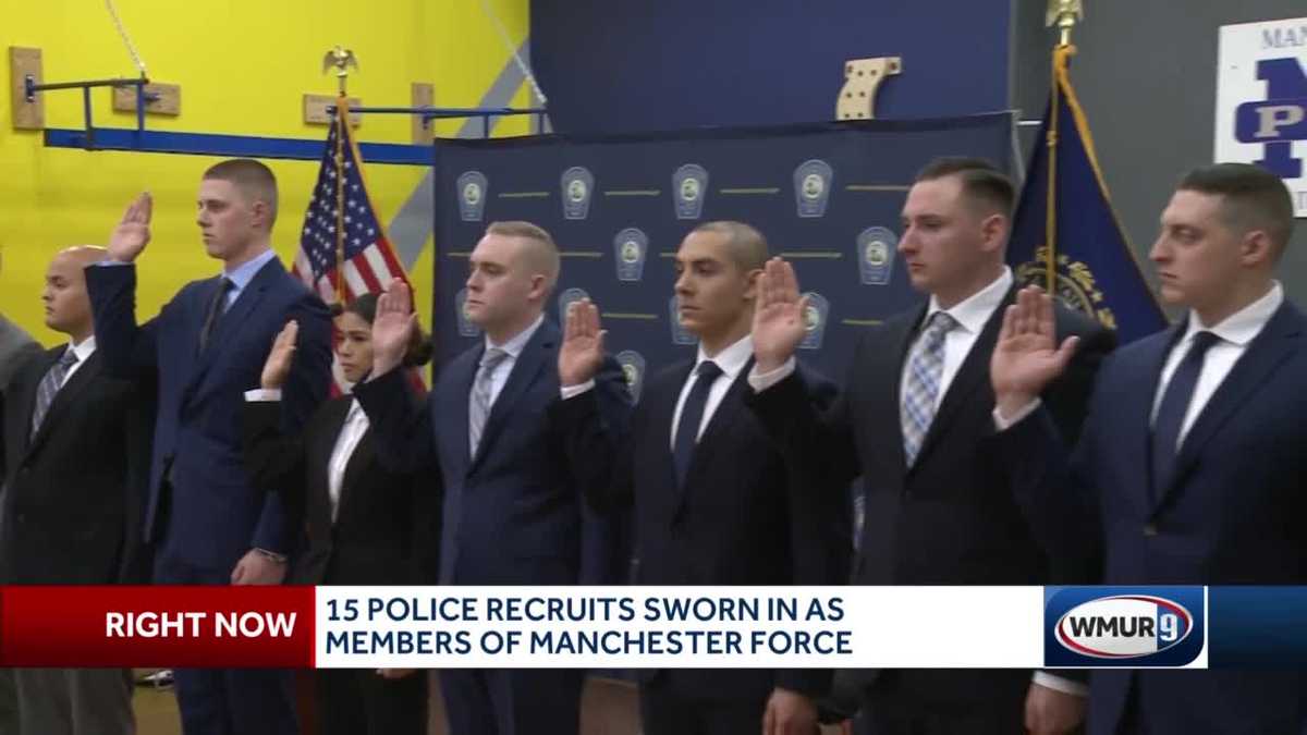 15 new recruits sworn in to Manchester Police Department