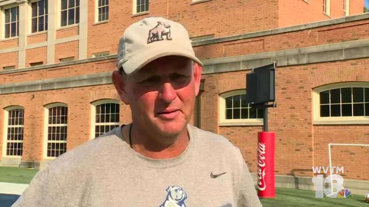 Samford coach Chris Hatcher on Bulldogs first practice
