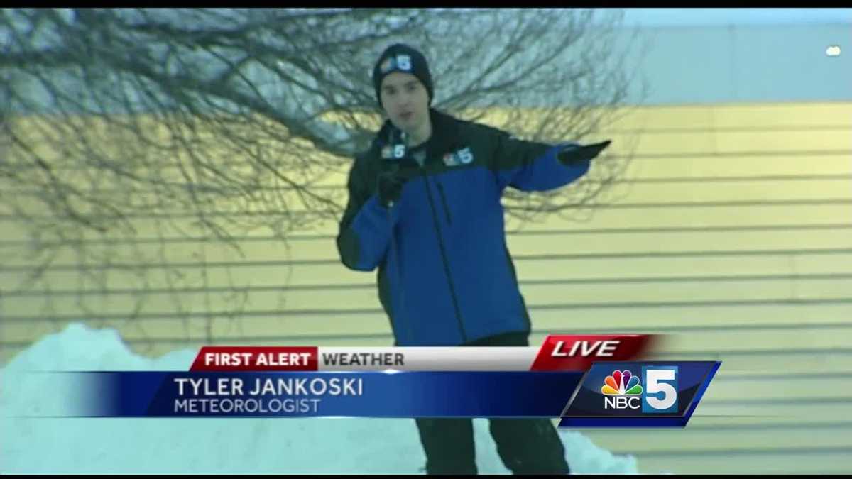 Video: Meteorologist Tyler Jankoski shows us a pile of snow in Plattsburgh